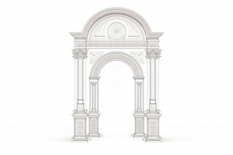 Doorway arch architecture column. | Premium Photo Illustration - rawpixel