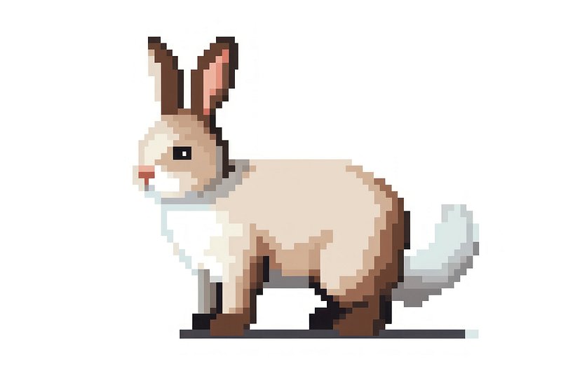 Rabbit Pixelart Images | Free Photos, PNG Stickers, Wallpapers ...