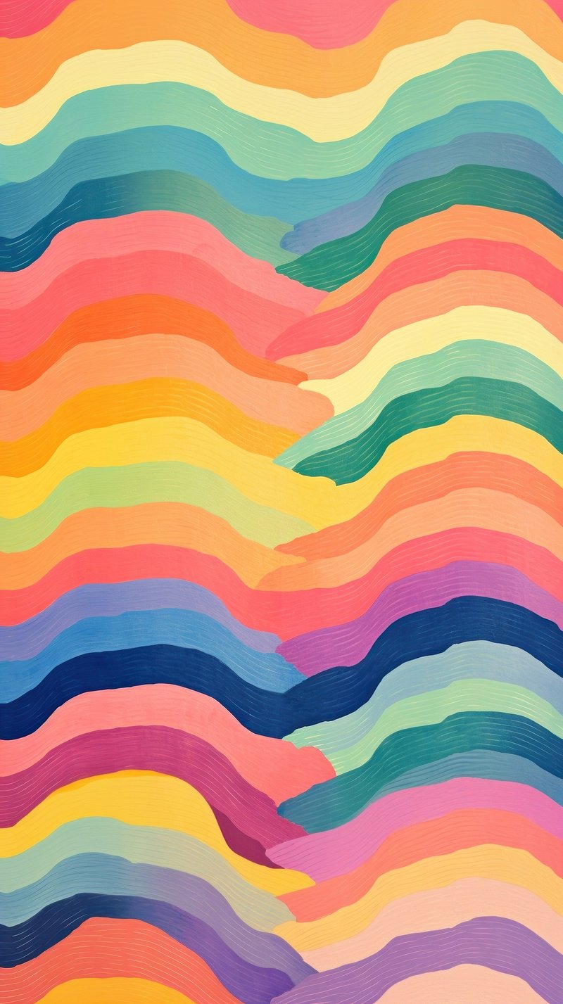 Rainbow pattern texture art. AI | Premium Photo Illustration - rawpixel