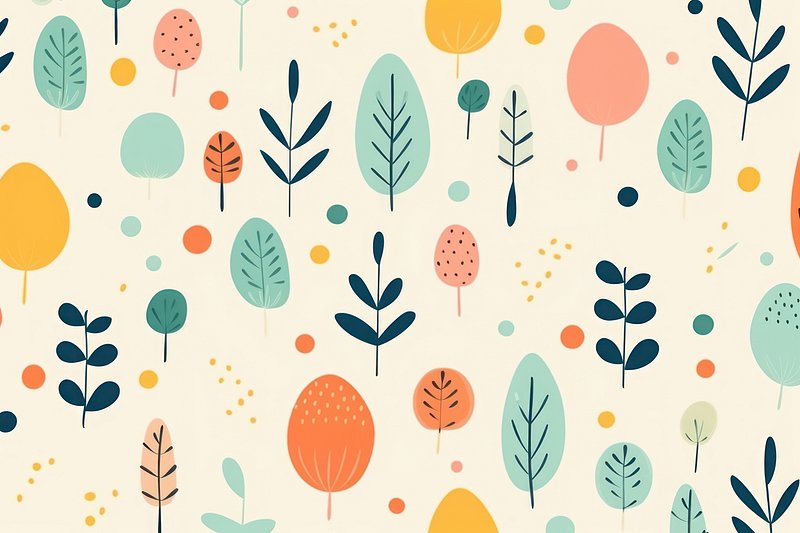 Simple plant pattern backgrounds creativity. | Free Photo Illustration ...