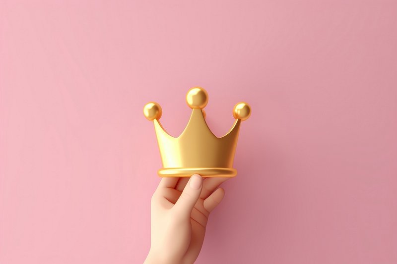 Hand holding crown gold celebration | Free Photo Illustration - rawpixel