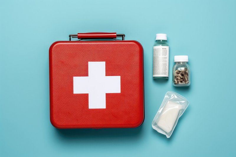 First aid kit blue container | Premium Photo - rawpixel