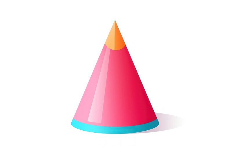 cute party hat white background | Free Photo Illustration - rawpixel