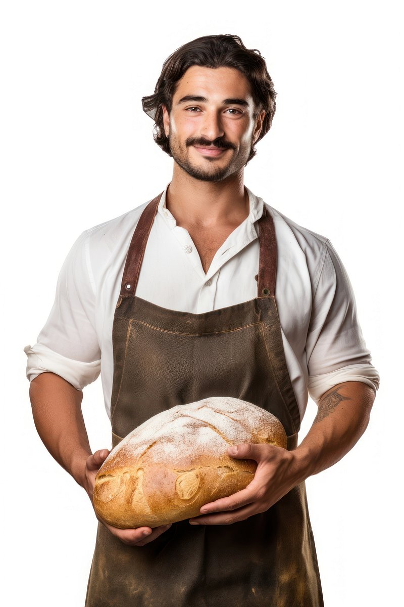 Male baker png character line | Free PNG - rawpixel