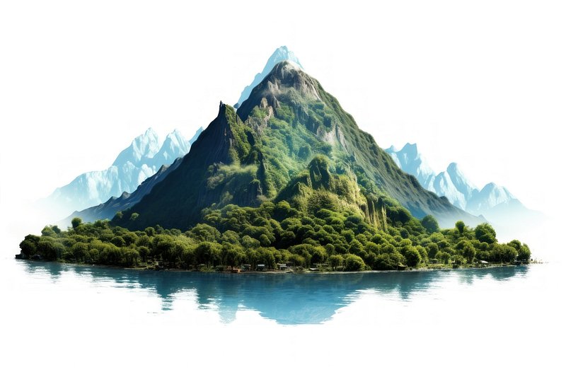 Mountain island landscape outdoors nature. | Free Photo - rawpixel