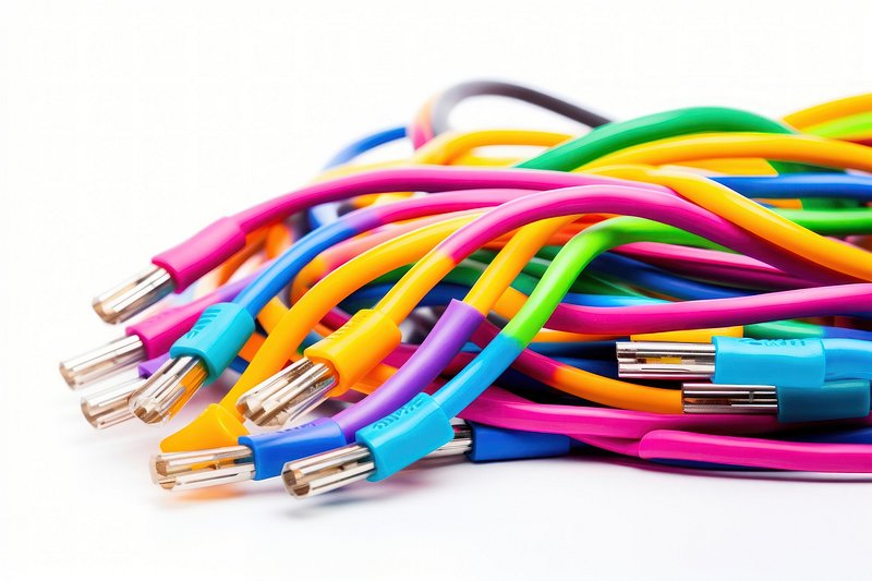 Computer cables white background electricity | Free Photo - rawpixel