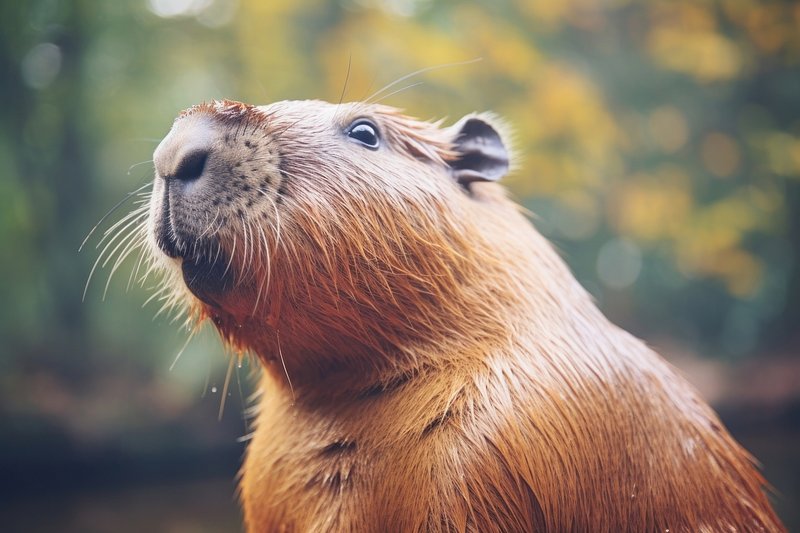 capybara wildlife animal mammal. AI | Free Photo - rawpixel