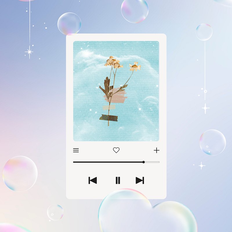 Aesthetic gradient song playlist background | Premium Photo - rawpixel