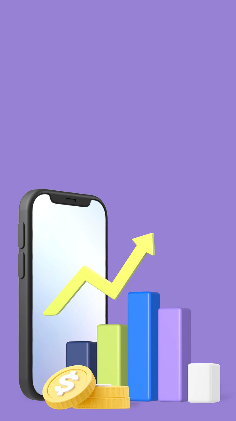 Mobile banking 3D iPhone wallpaper, | Premium Photo - rawpixel