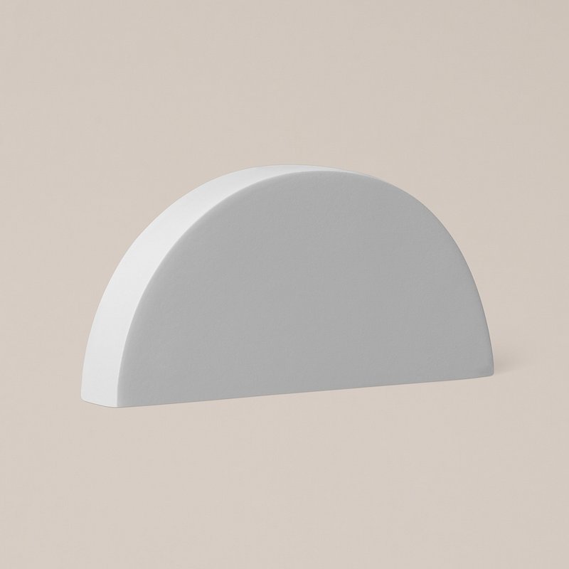 Gray semicircle shape, geometric design | Free Photo - rawpixel