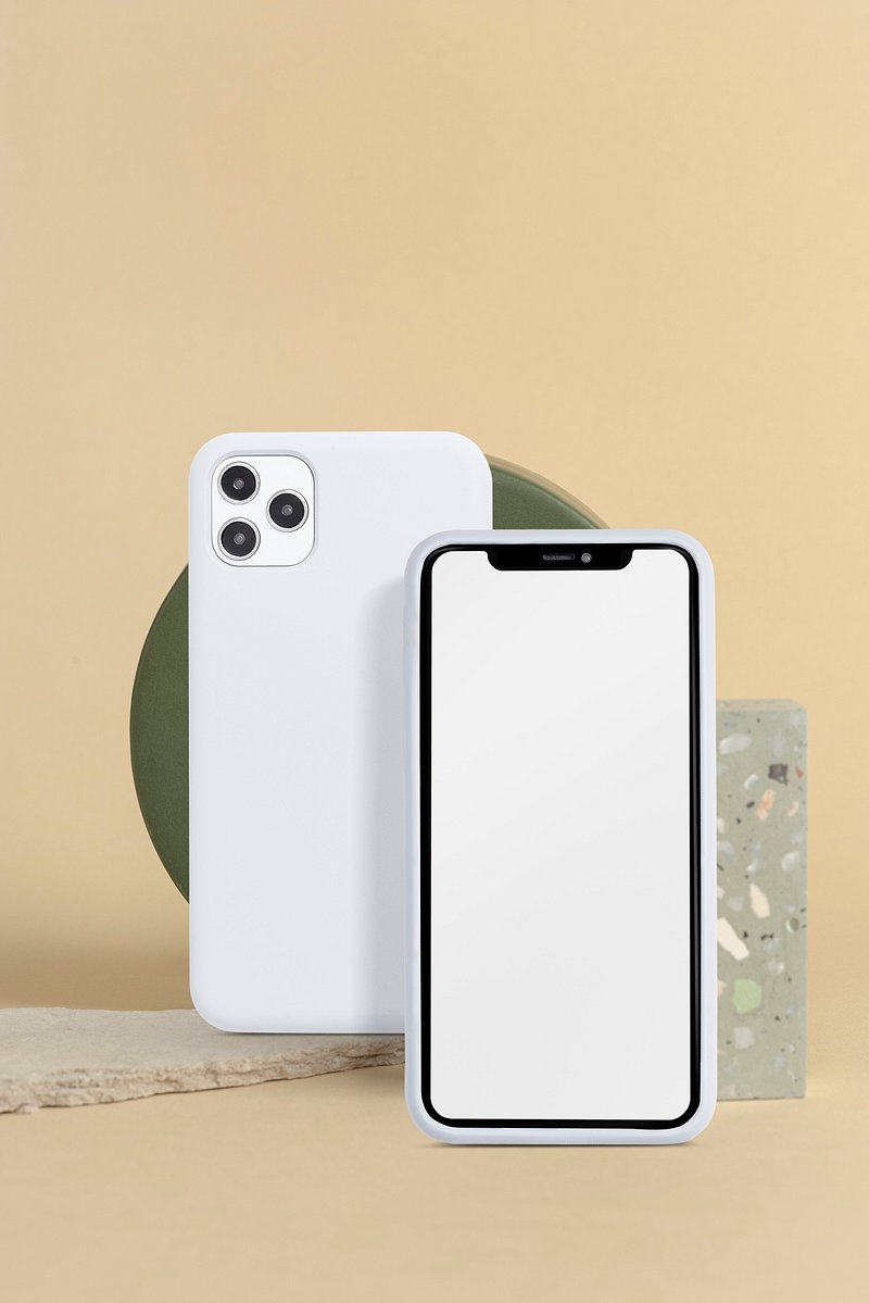 Mobile phone screen & case, | Free Photo - rawpixel