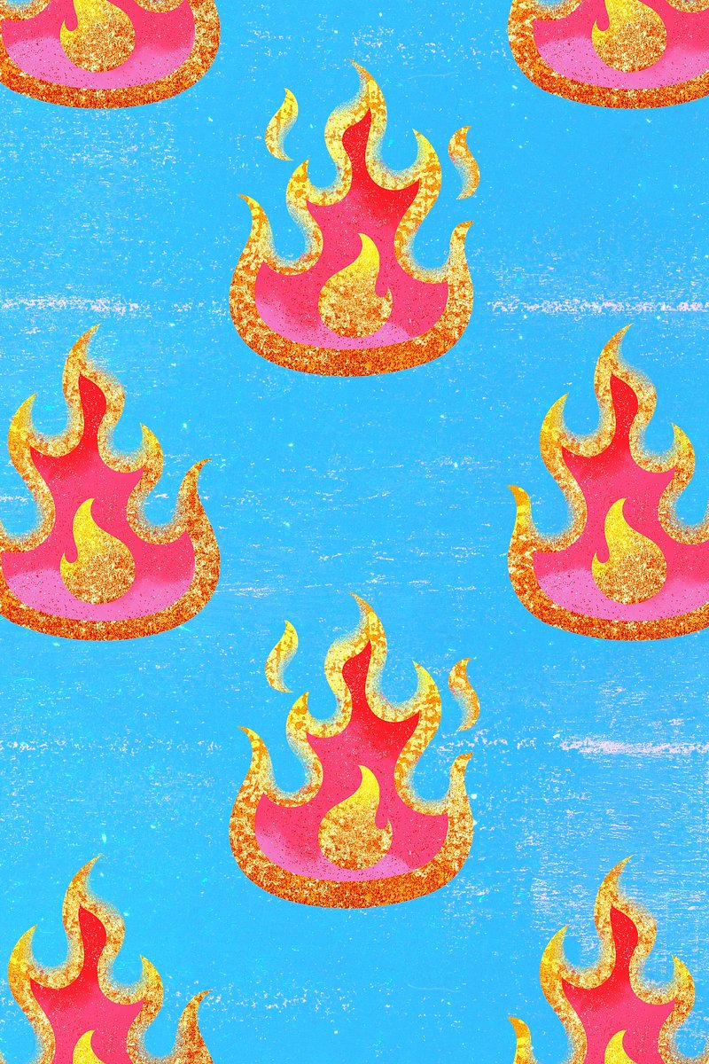 Kidcore flame pattern background, pink | Free Photo - rawpixel