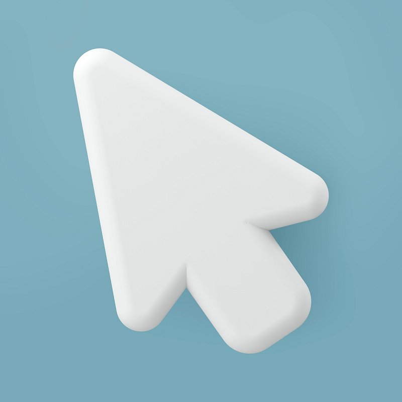 3D arrow cursor clipart, UI | Free Photo Illustration - rawpixel