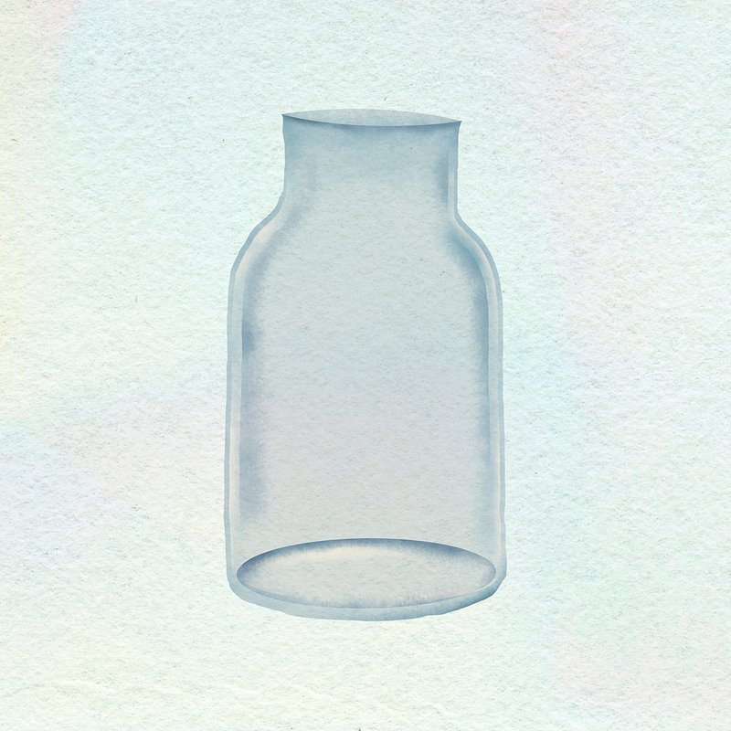 Flower vase sticker, simple illustration | Premium PSD - rawpixel