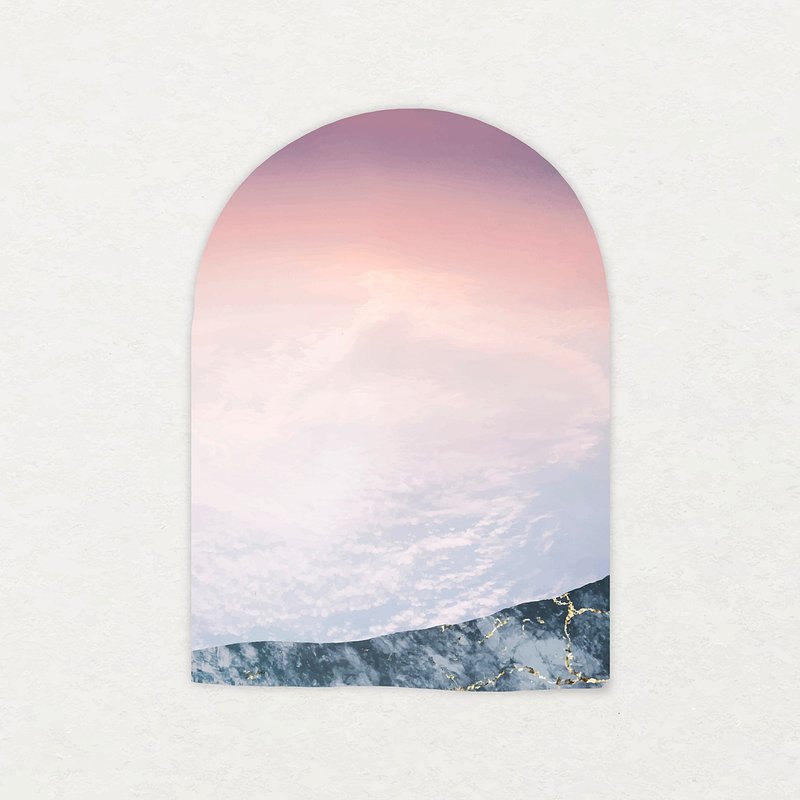 Aesthetic arch shape clipart, pink | Premium Vector - rawpixel
