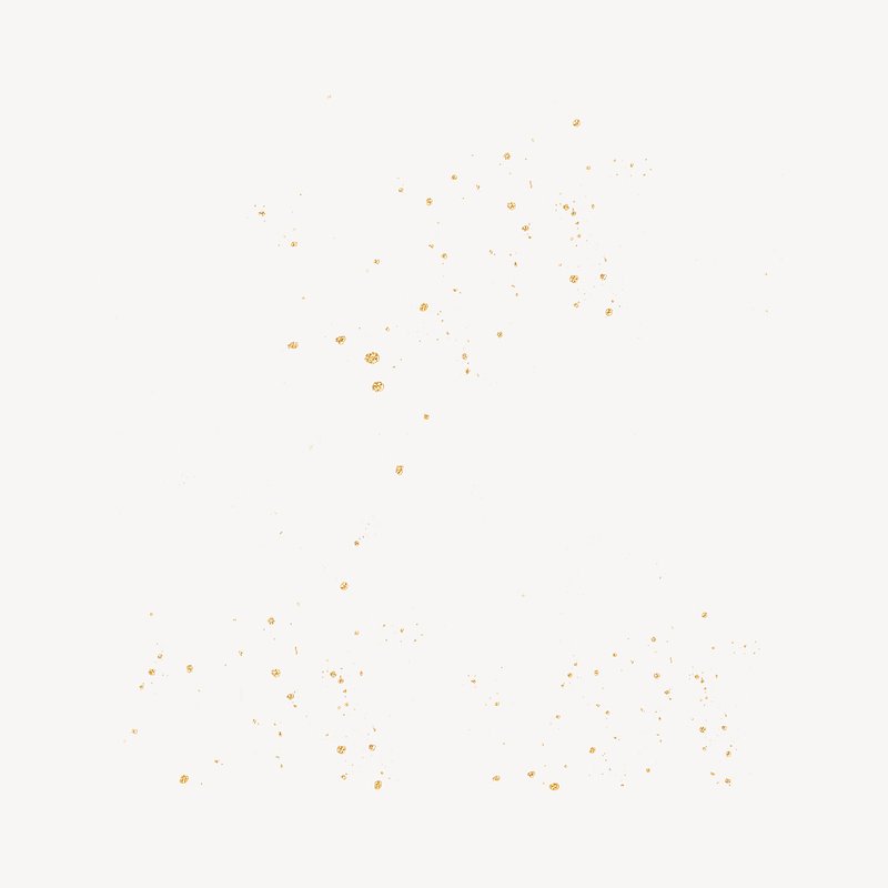 Sparkly gold droplets collage element | Premium PSD - rawpixel