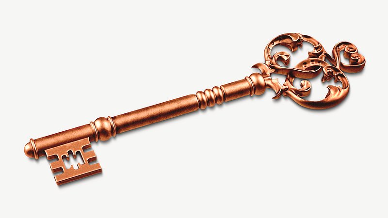 Vintage key collage element psd | Premium PSD - rawpixel