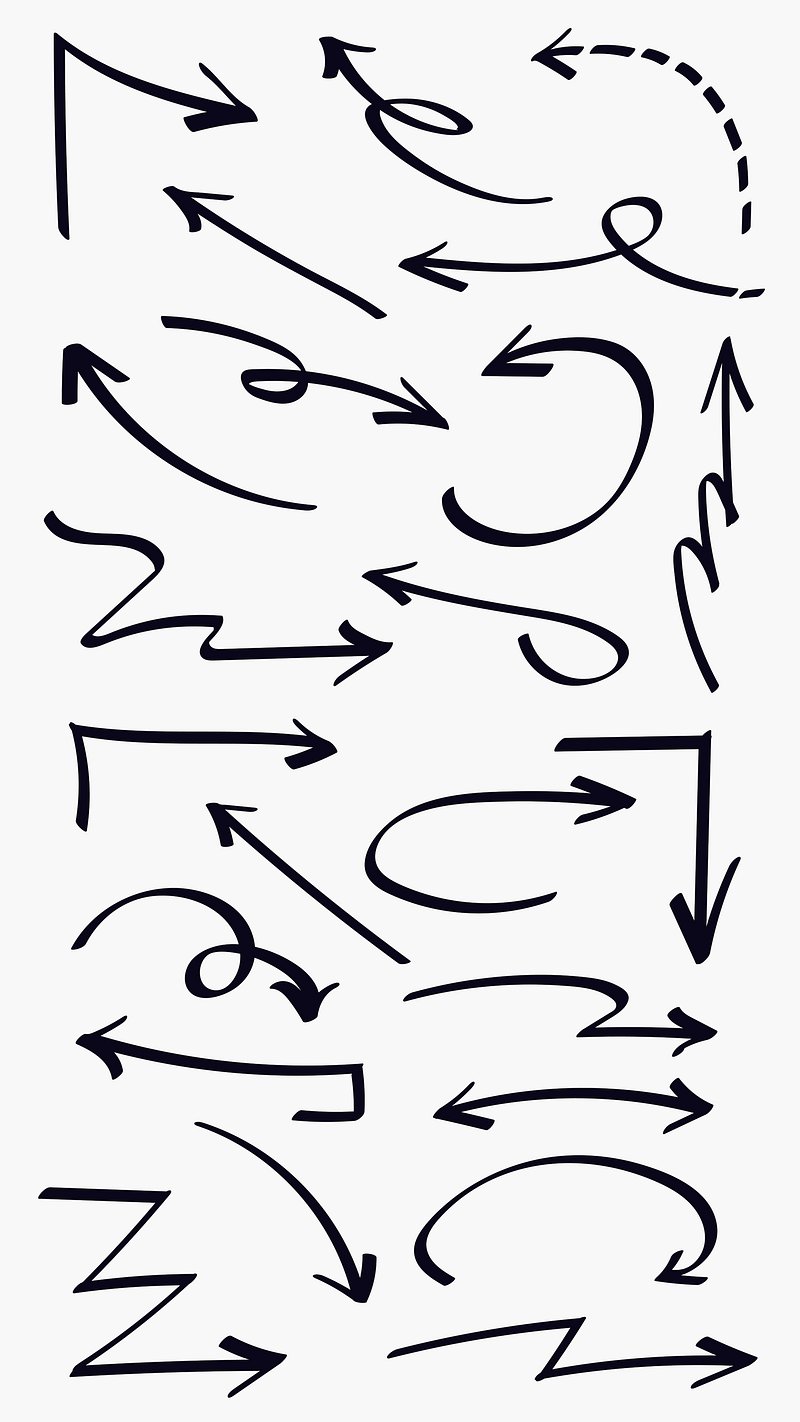 collection black arrows white background | Premium Vector - rawpixel
