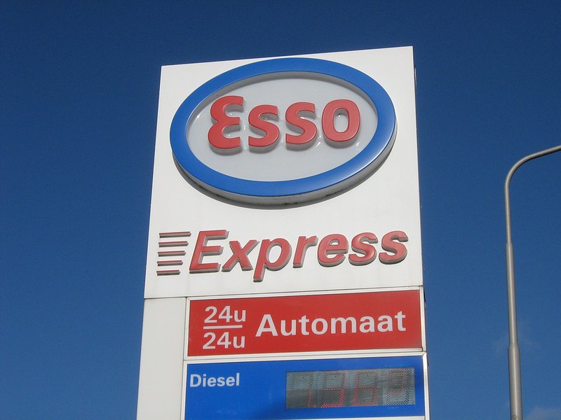 Esso Express, gas station sign. | Free Photo - rawpixel