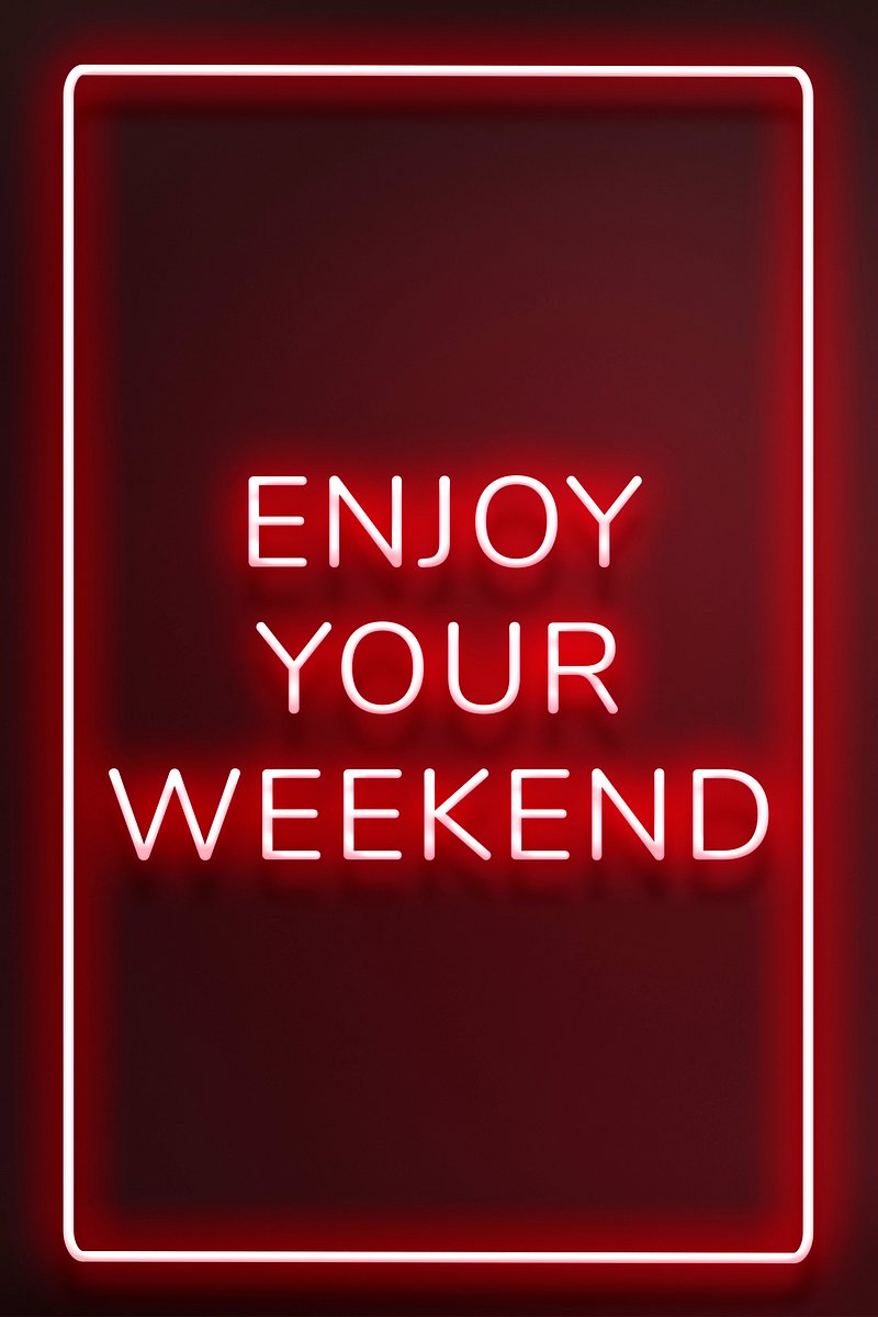 Enjoy your weekend neon frame | Free Photo - rawpixel