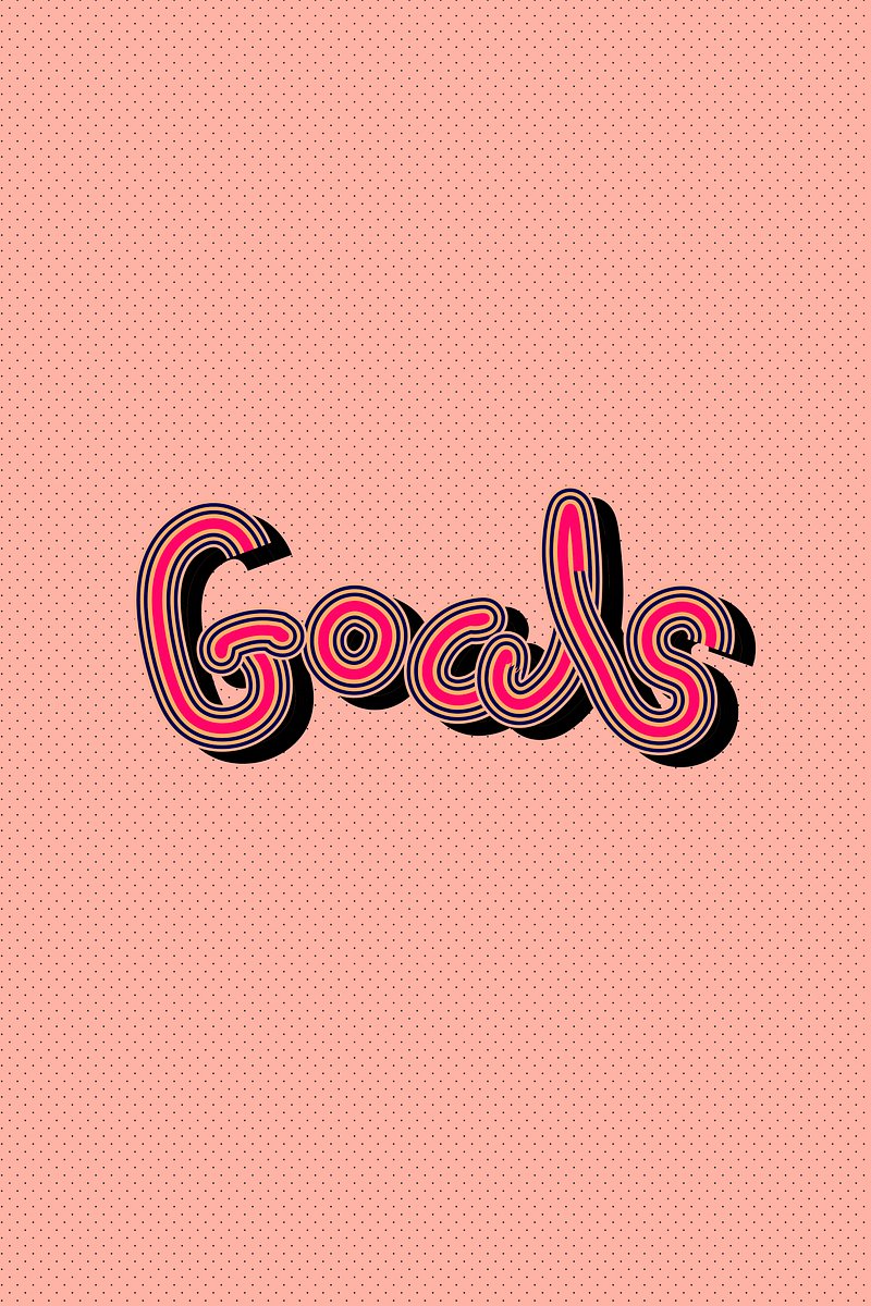 Funky Goals font vector pink | Free Vector - rawpixel