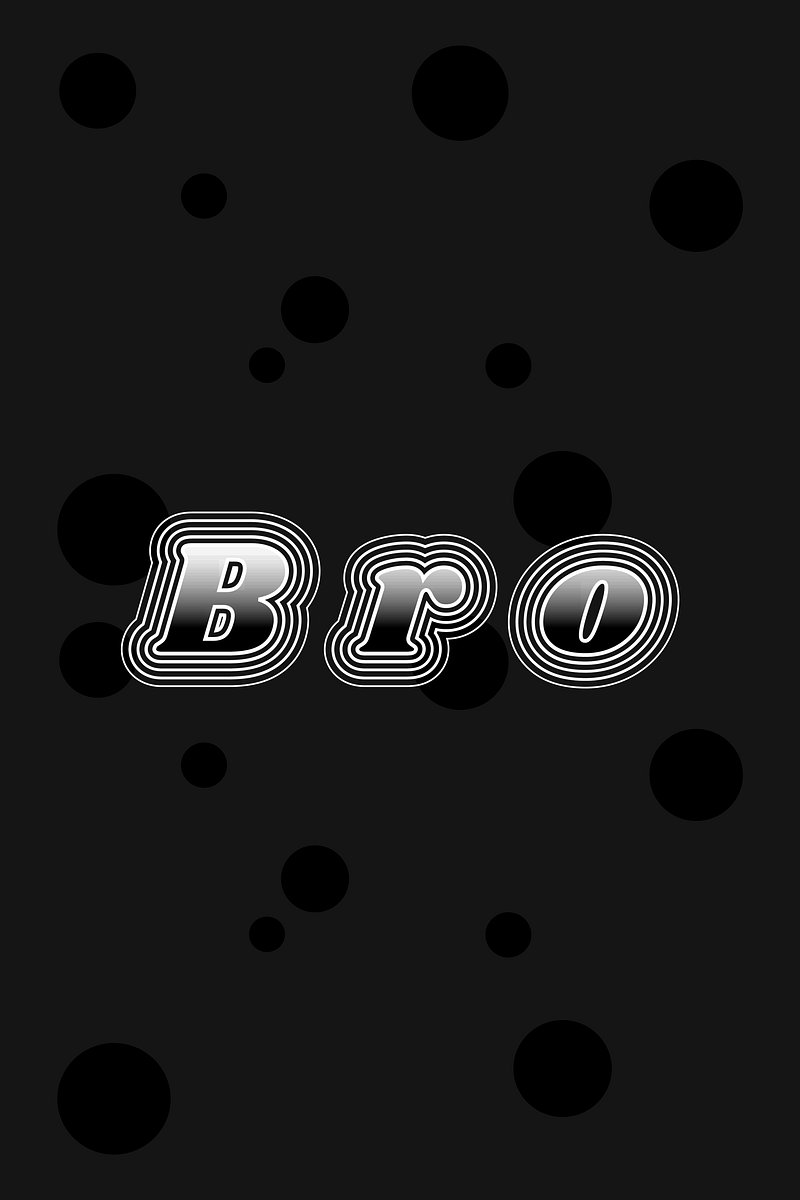 Bro retro font typography vector | Free Vector - rawpixel