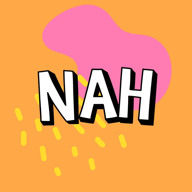 Nah shadow font typography vector | Free Vector - rawpixel