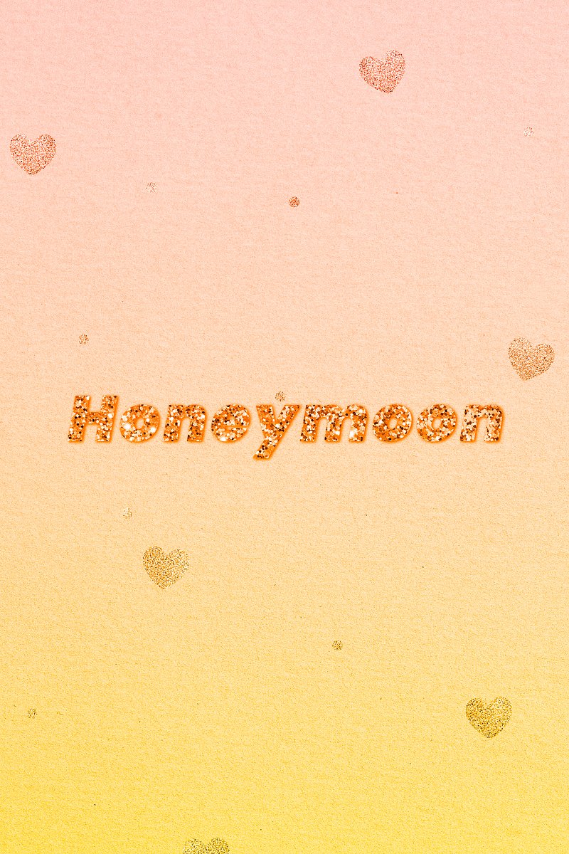 Glittery honeymoon word typography font | Free Photo - rawpixel