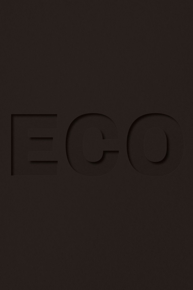 Eco word bold paper cut | Free Photo - rawpixel