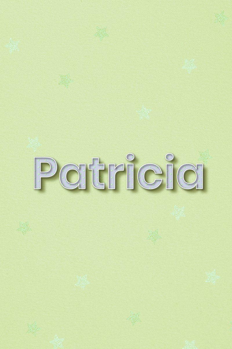 Polka dot Patricia name typography | Free Photo - rawpixel