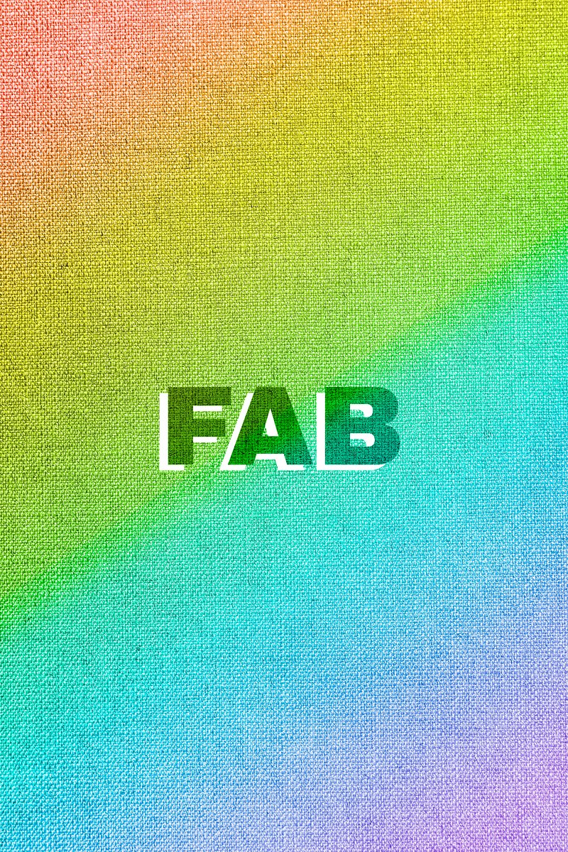 Rainbow fab word gay pride | Free Photo - rawpixel