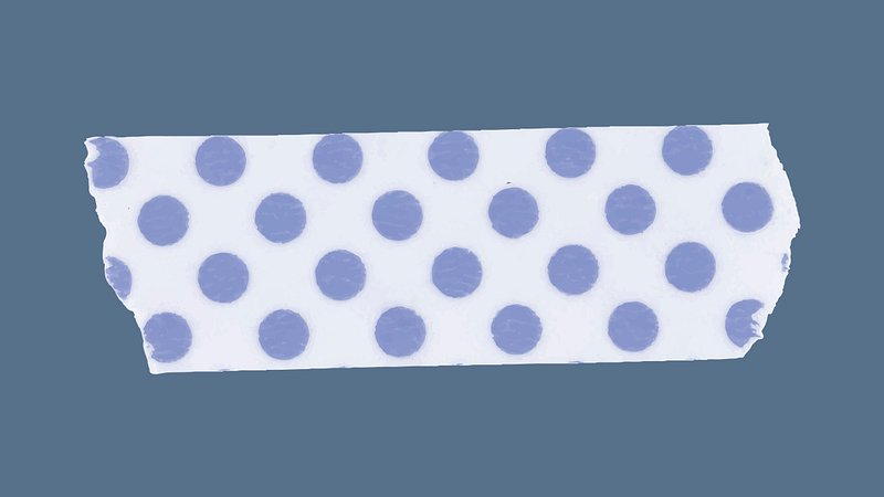 Polka dot washi tape clipart, | Free Vector - rawpixel