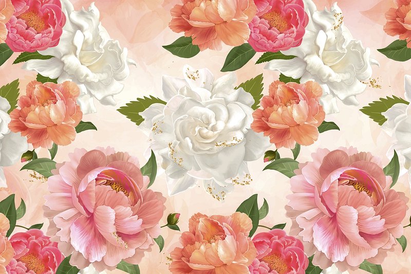 Spring background vector with blooming | Premium Vector - rawpixel