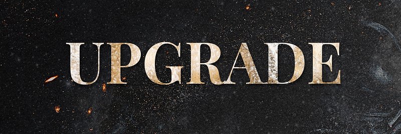 Gold font upgrade word typography | Free Photo - rawpixel