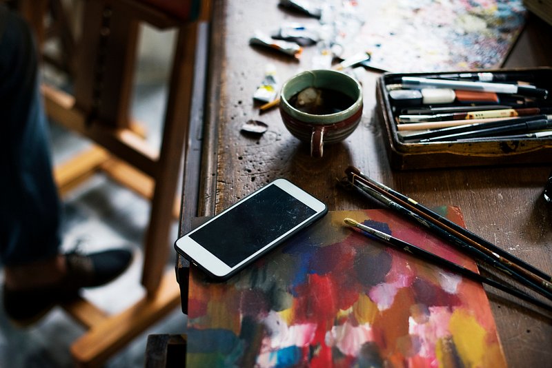 Acrylic painting artwork | Premium Photo - rawpixel