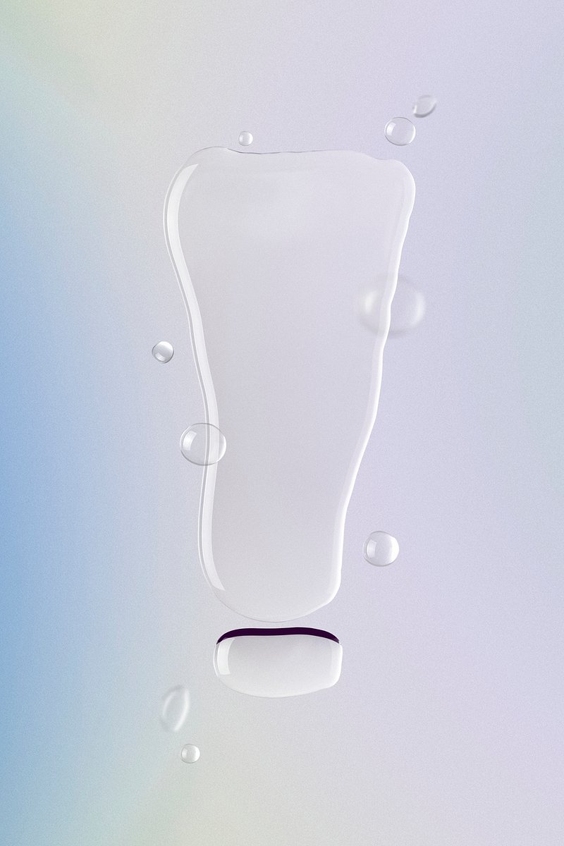 Exclamation mark psd, water shape | Premium PSD - rawpixel