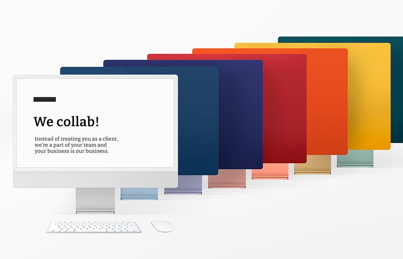 Computer desktop screen mockup psd | Free PSD Mockup - rawpixel