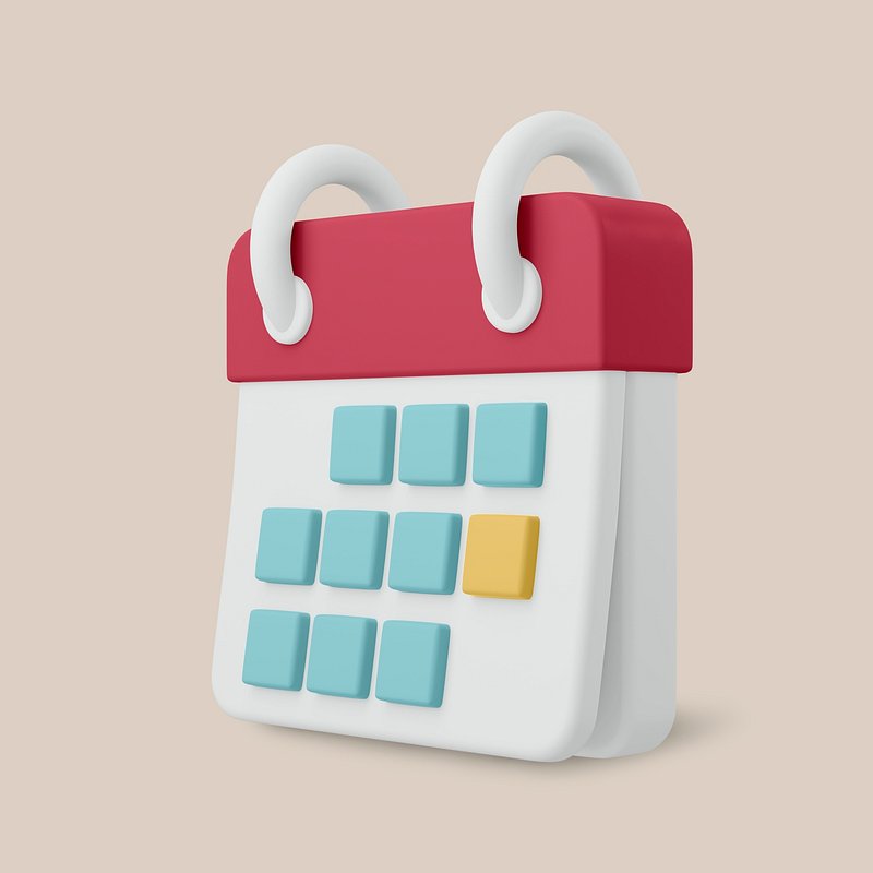 3D calendar clipart, reminder symbol | Premium PSD - rawpixel