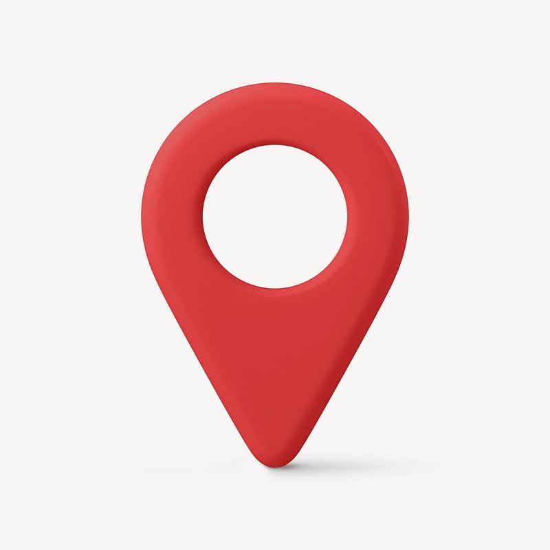 3D location pin sticker, map | Free PSD Illustration - rawpixel