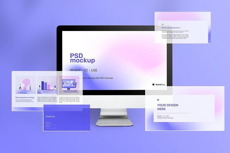 Editable computer screen mockup psd | Premium PSD Mockup - rawpixel