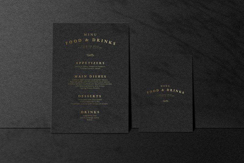 Menu card psd mockup ad | Premium PSD Mockup - rawpixel