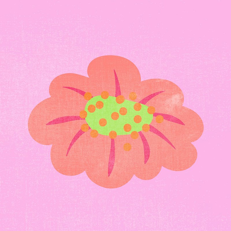 Pink flower, spring clipart vector | Premium Vector - rawpixel