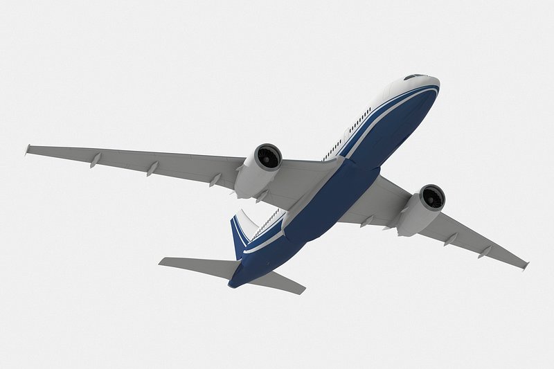 Flying airplane, 3D vehicle in realistic | Premium PSD - rawpixel