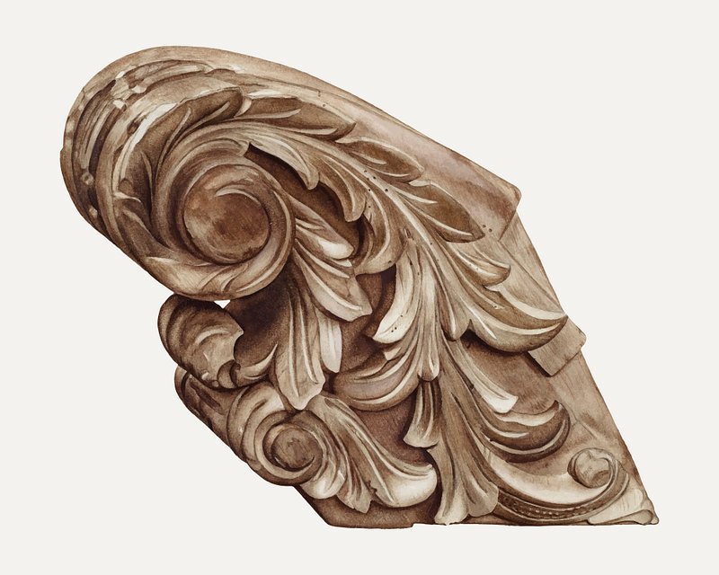 Vintage architecture ornament illustration vector, | Premium Vector ...