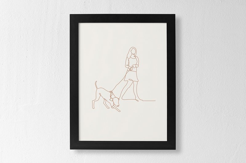 Photo frame mockup, lifestyle line | Premium PSD Mockup - rawpixel