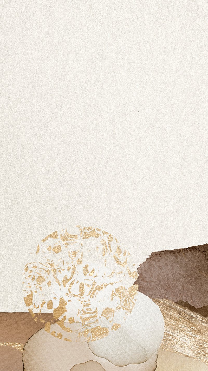Simple cream phone wallpaper, golden | Free Photo - rawpixel