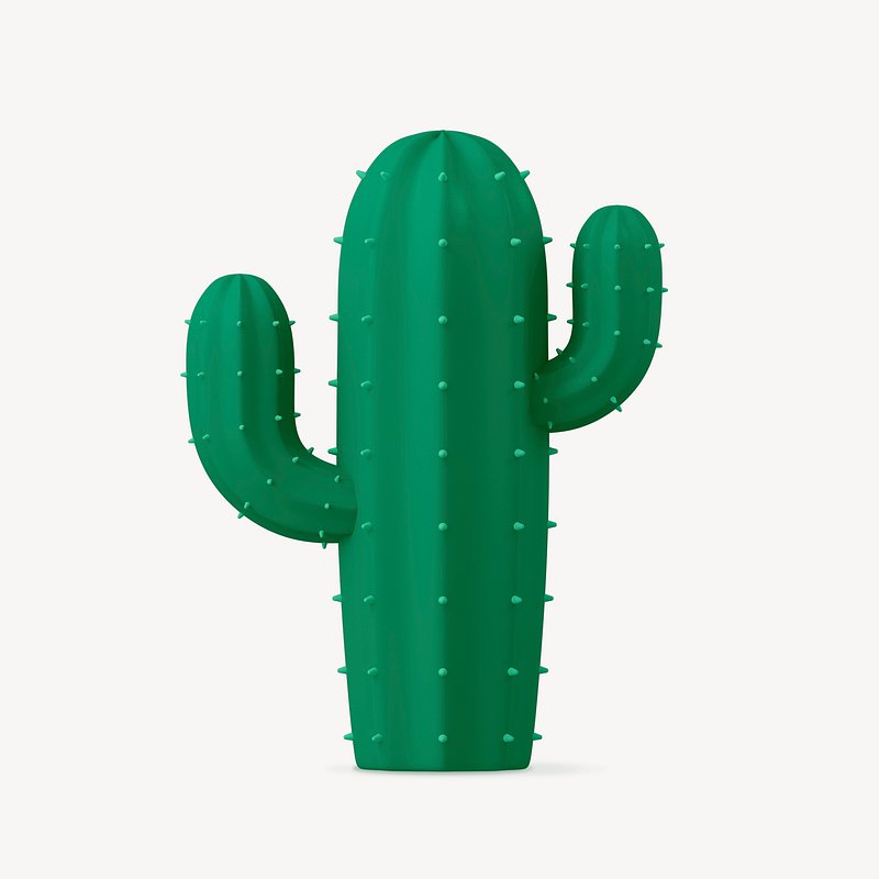 Cute cactus sticker, 3D desert | Premium PSD - rawpixel