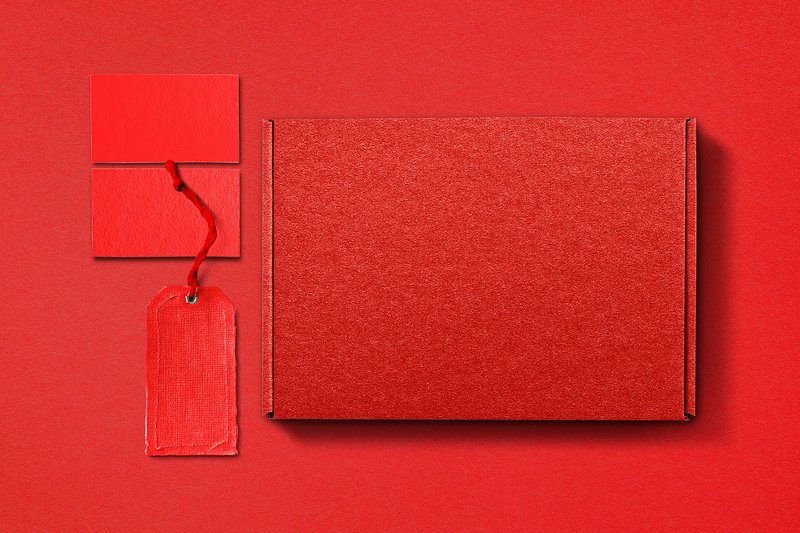 Red kraft box, product packaging | Free Photo - rawpixel