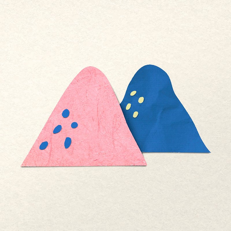 Paper craft mountain, nature clipart | Premium Vector - rawpixel