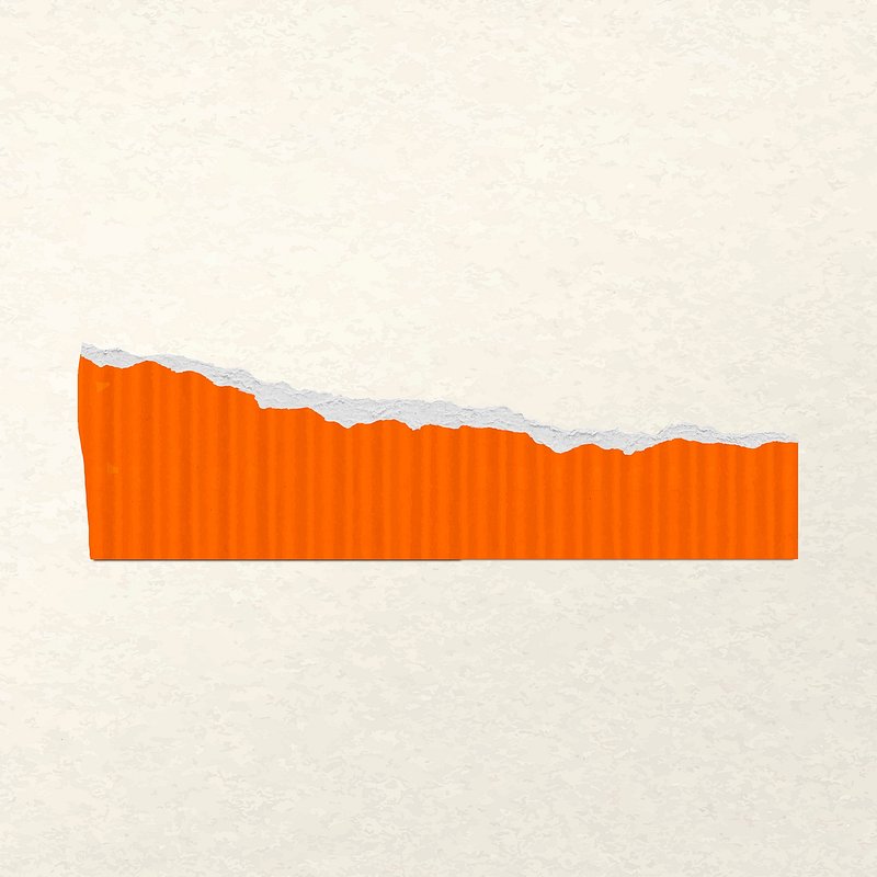 Ripped orange paper, collage element | Premium Vector - rawpixel